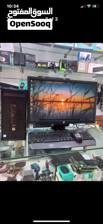 Hp i5 Dell optiplex pc with 20 inch monitor ram 8gb ssd 128 gb 500 gb ...