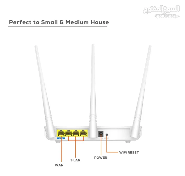 راوتر مع انتين عدد 3 نوع ممتاز يغطى مدى واسع Tenda F3 300Mbps Wireless ...