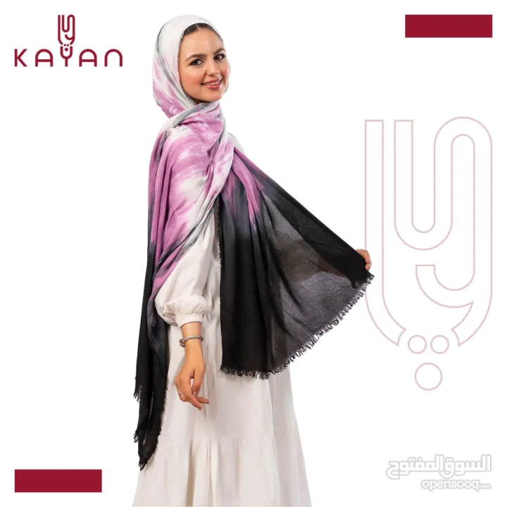 سكارفات شاش قطن خامة عالية - (220648238) | السوق المفتوح