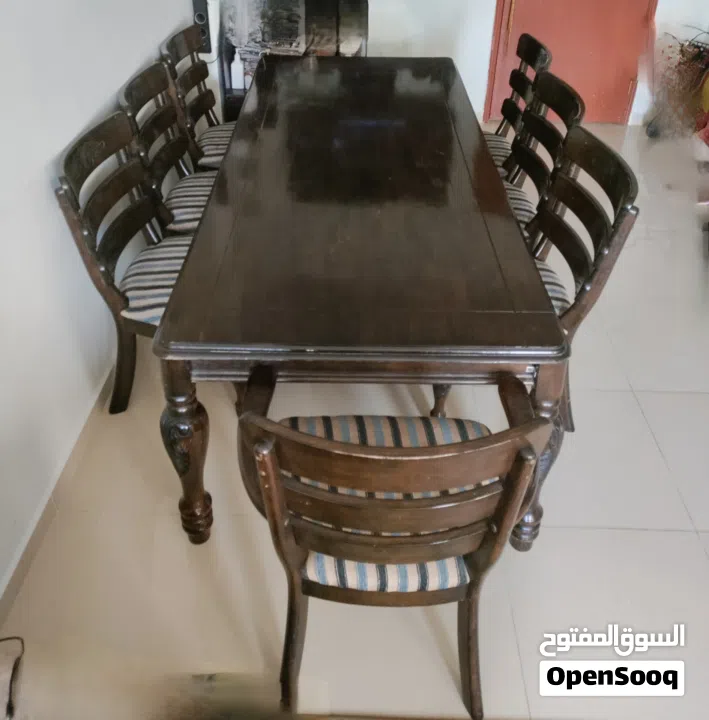 7 seater Dining table set - (239539775) | السوق المفتوح