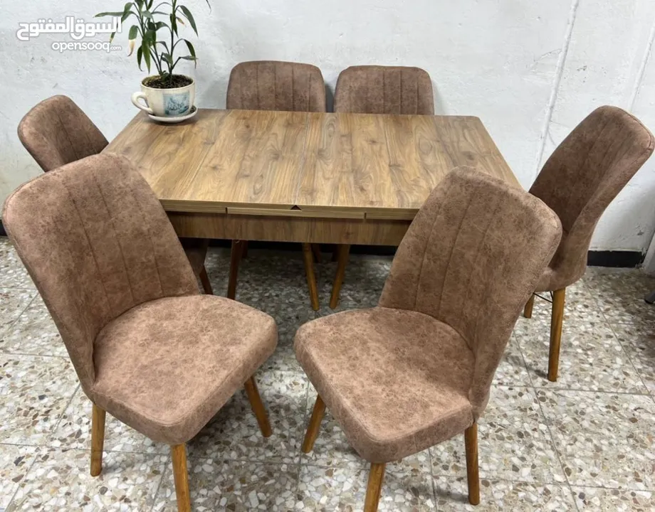 ميز طعام سلايت خشب 6كراسي بسعر 230الف - (254081321) | السوق المفتوح