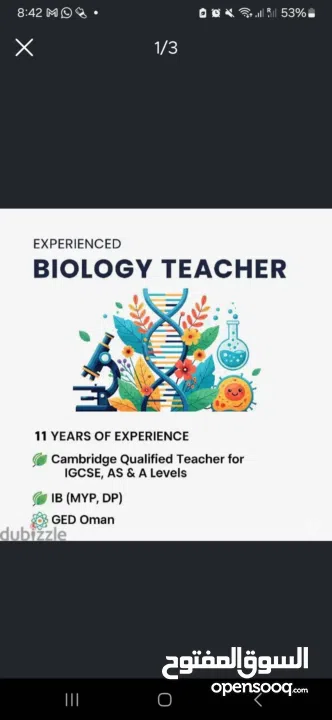 Tutor For Chemistry , Biology, Physics and Math [Grade 1-12, AS & A ...