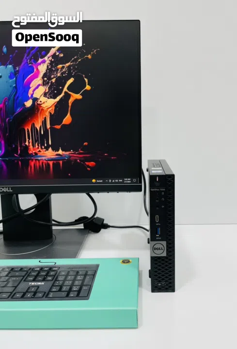 Dell Mini Pc Core i5 6th Ram 8GB SSD 256GB DELL MONITER 22” with HDMI ...
