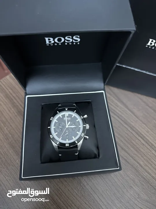 ساعة هيوجو بوس جديدة غير مستخدمة بكامل الملحقات سعر الوكيل 115 ريال ...