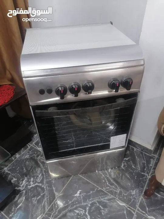 فرن غاز 4 عيون ستانلس نار قويه و ممتازه جدا - (223558590) | السوق المفتوح