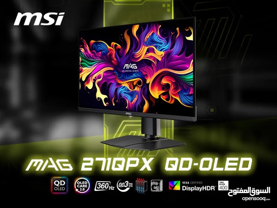شاشة MSI MSI MAG 271QPX QD-OLED, 27 OLED Gaming Monitor, 2560 x 1440 (QHD) - (263188295) | السوق ...
