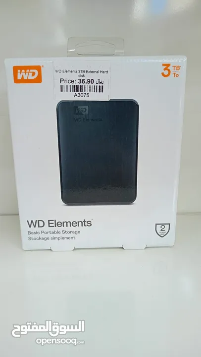 WD 3TB Elements Portable External Hard Drive - (255586271) | السوق المفتوح