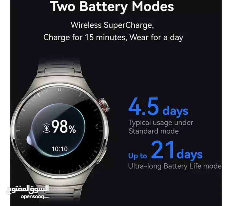 HUAWEI Watch 4 Pro - Silver, Titanium Strap - (236437954) | السوق المفتوح