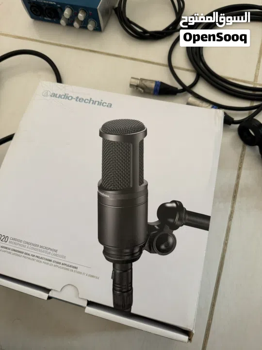 Audio technica AT2020 + Sound interface prosonus + mic arm full ...