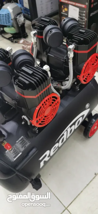 compressor REDBO كمبريسر هواء الصامت كاتم صوت شركة رد بول 50 مكينتين ...