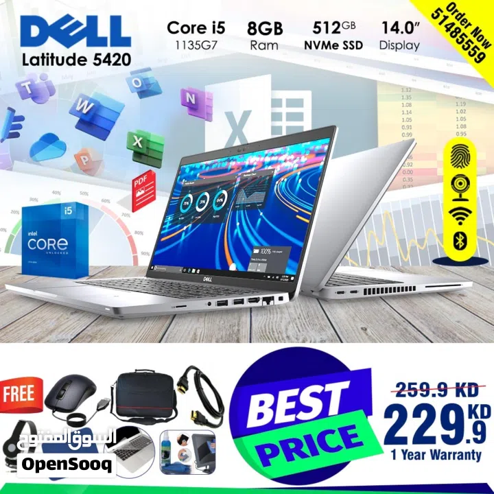 DELL Latitude 5420 Core i5 8GB RAM 512GB SSD 14inch Professional Heavy ...