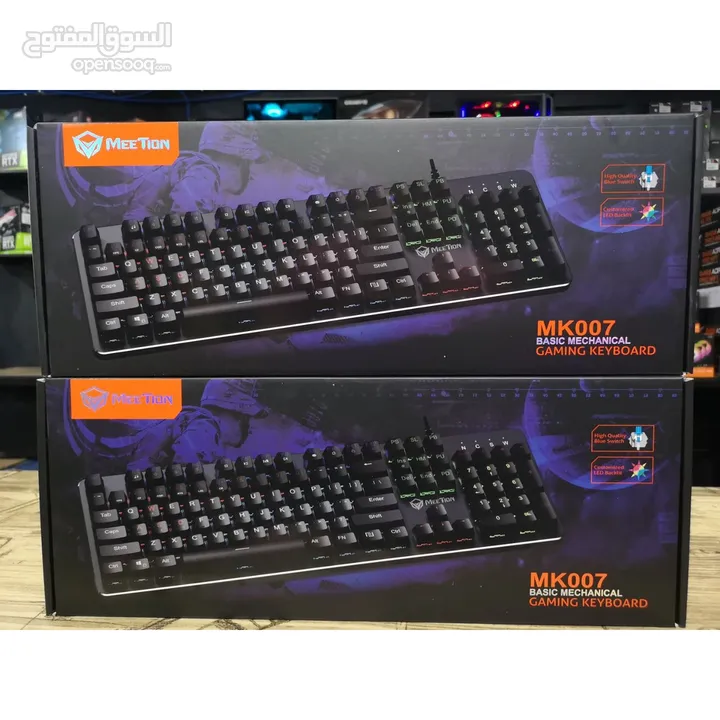 كيبورد Meetion Mk007 مكانيكي بلو سويتش ممتاز جداً واصلي - (218131158) | السوق المفتوح