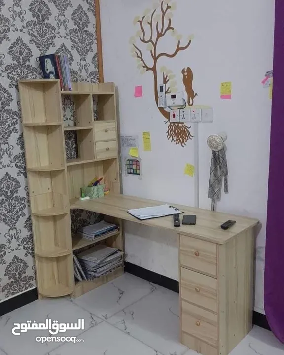 مــيز مكتبي خشب القياسات موضحة بالصورة الســعر 95 الف توصيل بغداد 5 ...