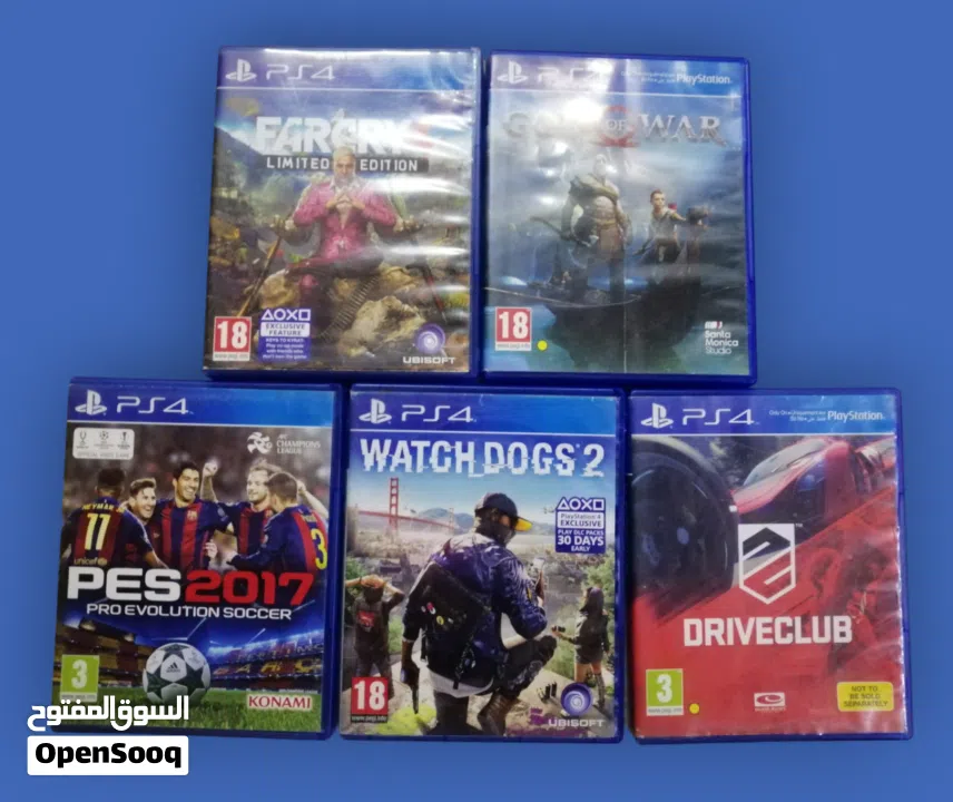 5 video games for sale for Playstation 4 - (236983072) | السوق المفتوح