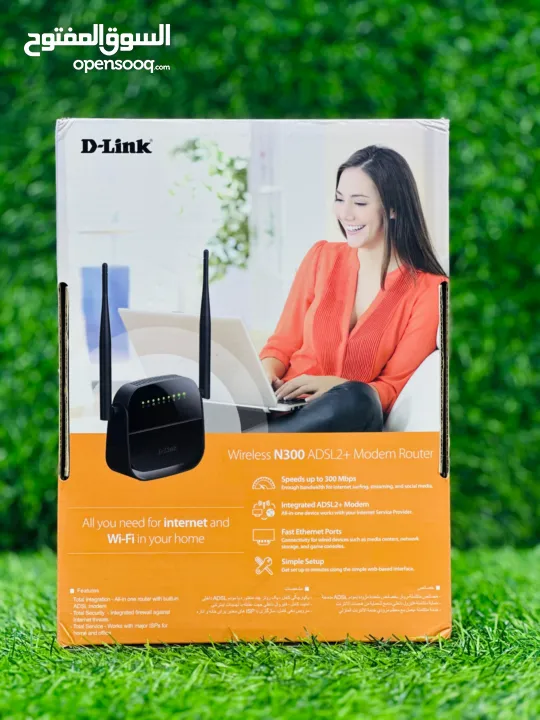 D-LINK DSL-124 WIRELESS+MODEM ROUTER - (269331359) | السوق المفتوح