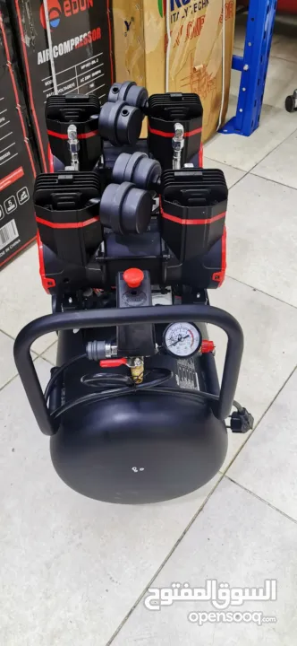 compressor REDBO كمبريسر هواء الصامت كاتم صوت شركة رد بول 50 مكينتين ...
