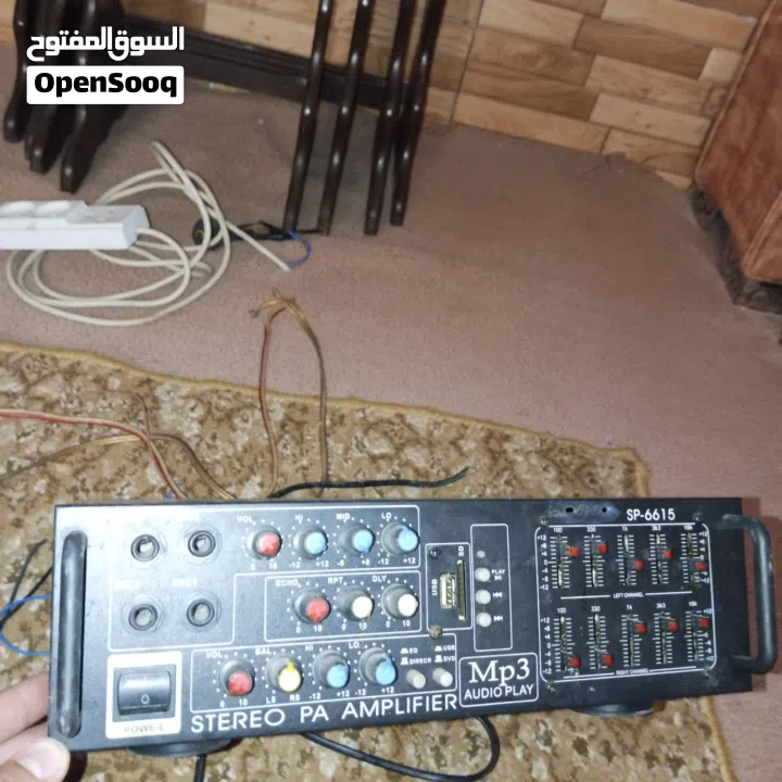مجموعة أجهزة صوت احترافية (6 قطع) للبيع – Niles + SP6615 (منظم صوت ...