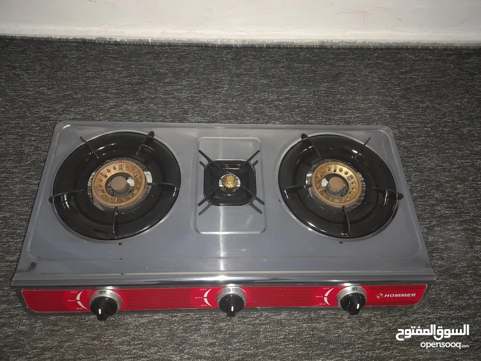 عرض نار بوتو غاز هومر الأصلي مصطح ثلاث شعلات نحاسية إشعال ذاتي ...