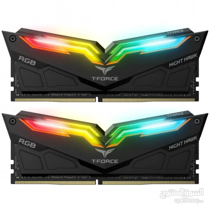 TEAM GROUP T-FORCE NIGHT HAWK 16GB ( 8GB + 8GB ) DDR4 3600MHZ RGB ...