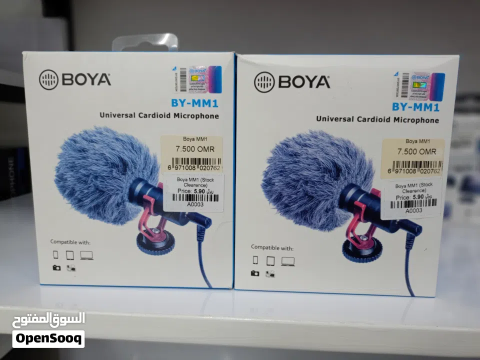 BOYA BY-MM1 UNIVERSAL CARDIOID MICROPHONE - (254007621) | السوق المفتوح