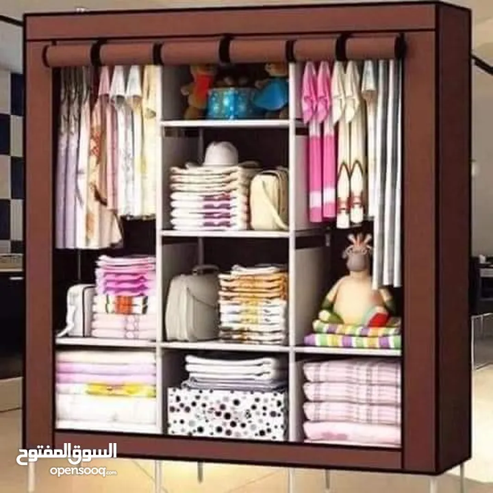 دولاب قماش مـتحرك الملابس و احـذيـه بـ اسـعار مـمتازة ومـناسـبه لـكم الـتخزين الأحذيـة والـملابس