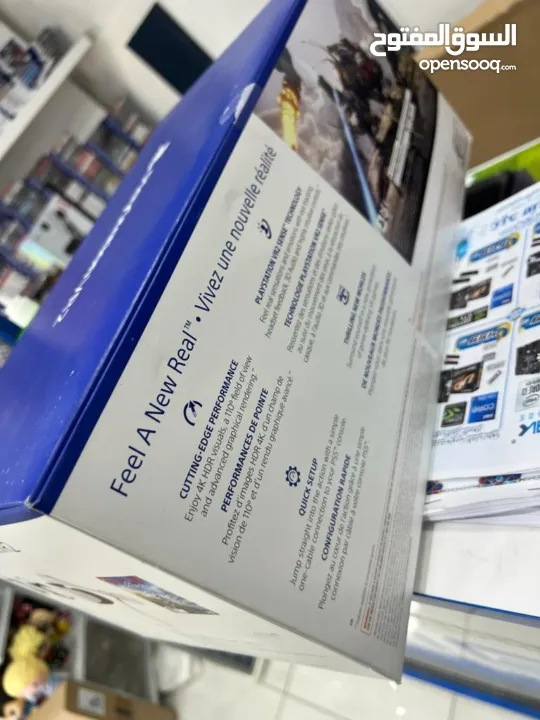 بلايستيشن 5 + ايدين عدد2 +قواعد شاحن وايرلس + VR رايزن ايديشن +قاعدة ...