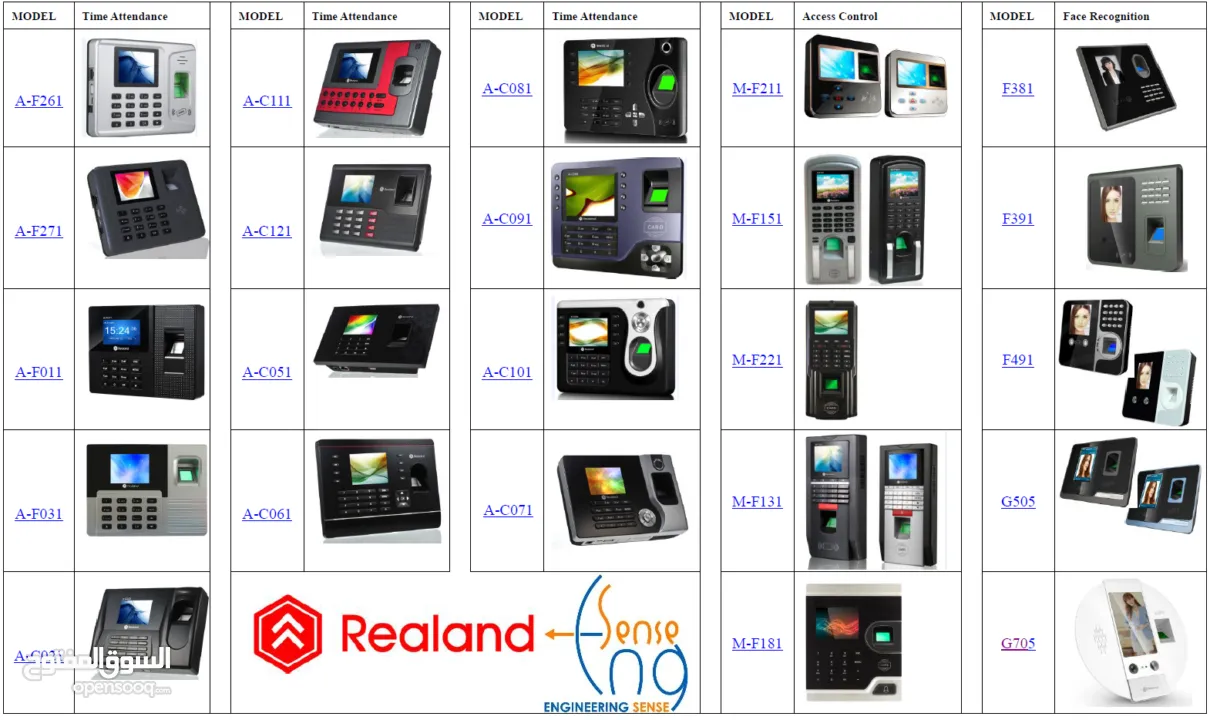 جهاز مراقبة دوام موظفين دخول وخروج ومغادرة وعمل إضافي بصمة كرت (Realand ...