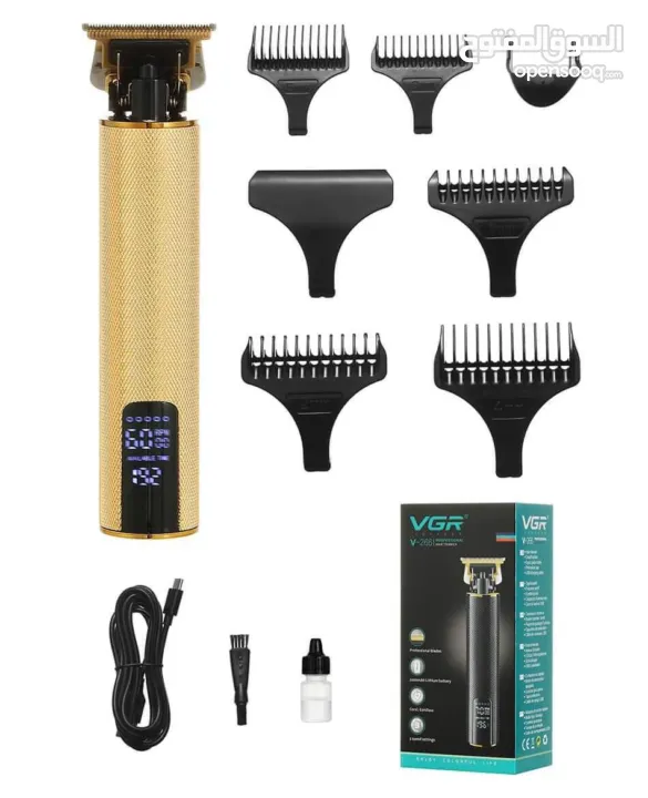 مميزات ماكينة حلاقة VGR 225 الماكينة معاها 4 مشط مختلفين الأحجام ...