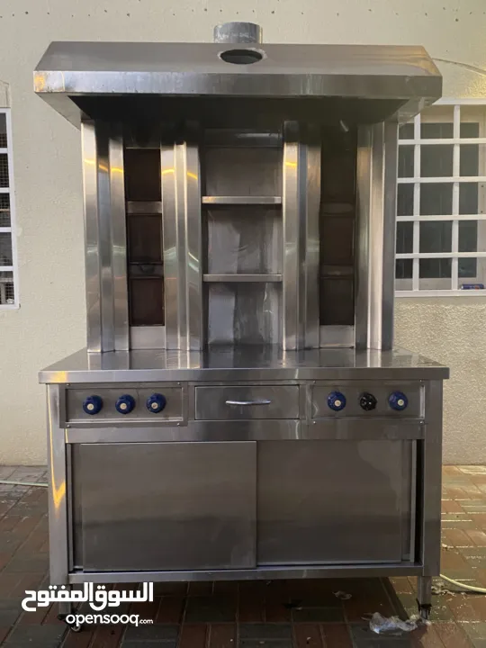 3-Burner Double Shawarma Machine and Shawarma Stand Available ...