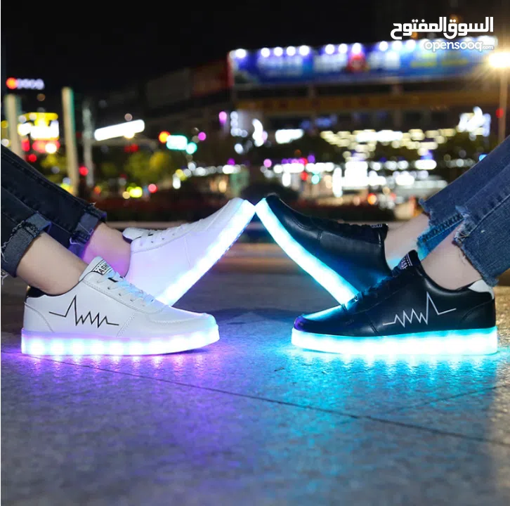 Electric syllable led shoe luminous sneakers with women shoes ...