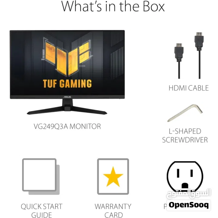 شاشة جيمنج 24 انش ASUS TUF GAMING VG249Q3 24 INCH 1080P FHD 180HZ 1MS ...