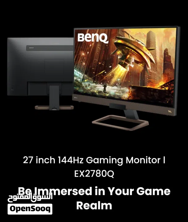 BenQ EX2780Q 27inch 1440p 144hz Monitor - (244233445) | السوق المفتوح