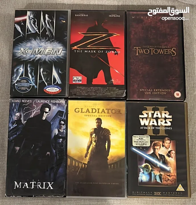 6 VHS movies : صوتيات وفيديو : مسقط العذيبة (246489531)