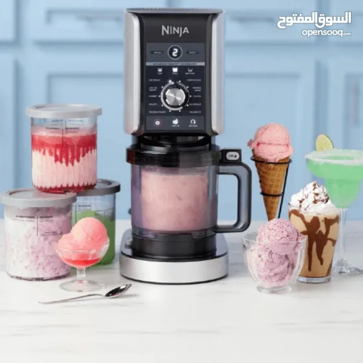 ماكينة صنع ايس كريم نينجا كريمي ديلوكس غير مستعملة Ninja Creami Deluxe ...