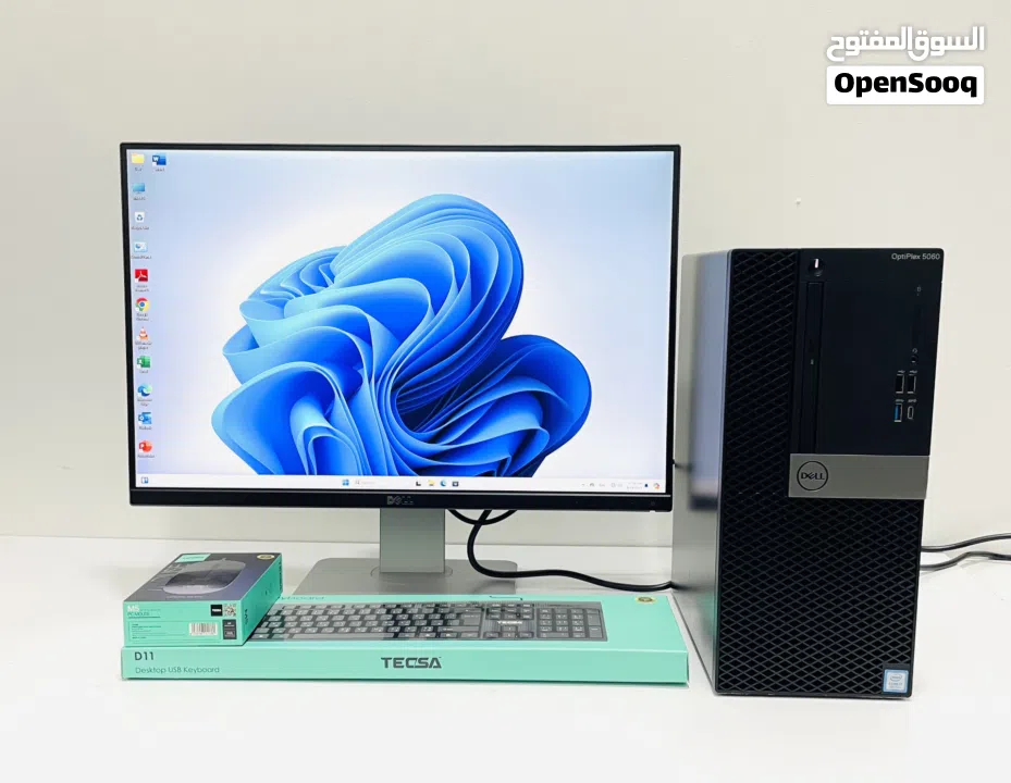 Dell optiplex 5060 MT i7 8th Gen Ram 16GB SSD 512GB WITH 24” INCH ...