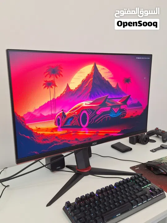 AOC 27 Inch 144Hz Gaming Monitor Gsync - (253843911) | السوق المفتوح