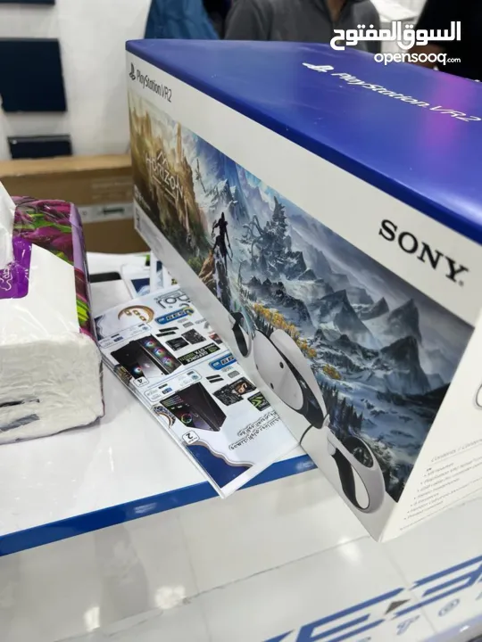 بلايستيشن 5 + ايدين عدد2 +قواعد شاحن وايرلس + VR رايزن ايديشن +قاعدة ...