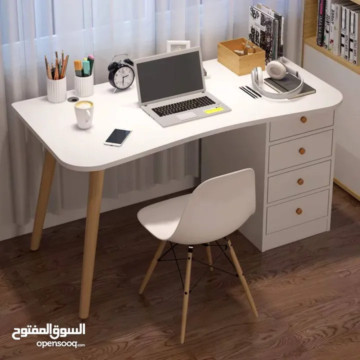 ميز دراسة خشب مكتبي تصميم رائع 4 مجر ابعاد 73*50*100 CM توصيل بغداد 5 ...