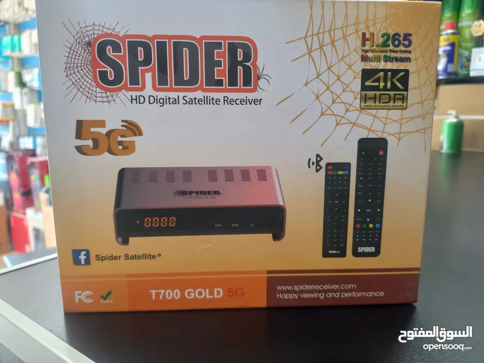 رسيفر سبايدر T700 Gold 5G 4K مع ريموت بلوتوث مع اشتراك 10 سنوات فقط ب 39.99 - (255348635 ...