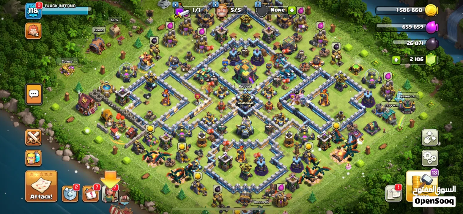 Clash of clan id super cell - (274378117) | السوق المفتوح
