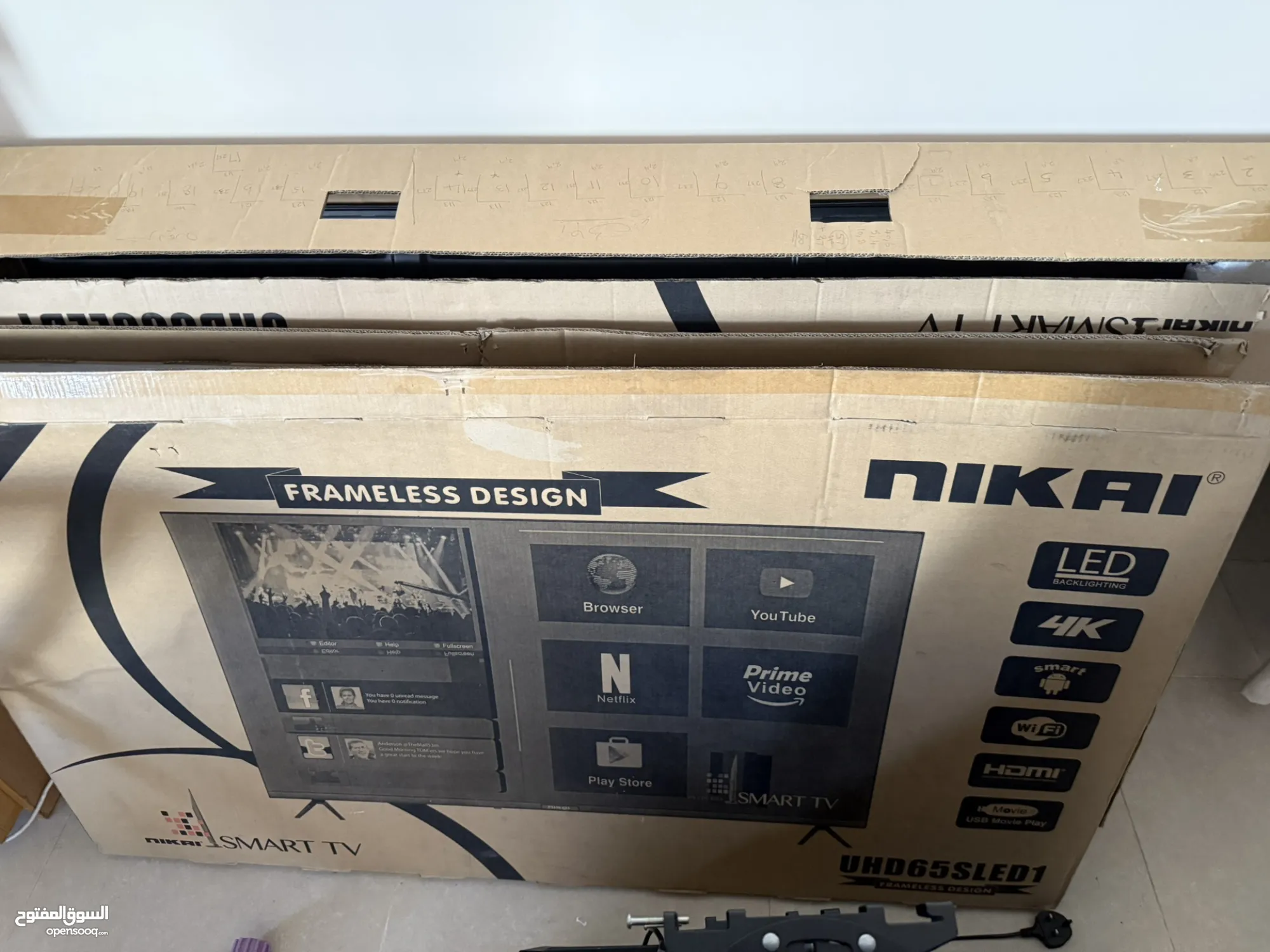 Smart TV nikai 65 inch brand new - (257841471) | السوق المفتوح