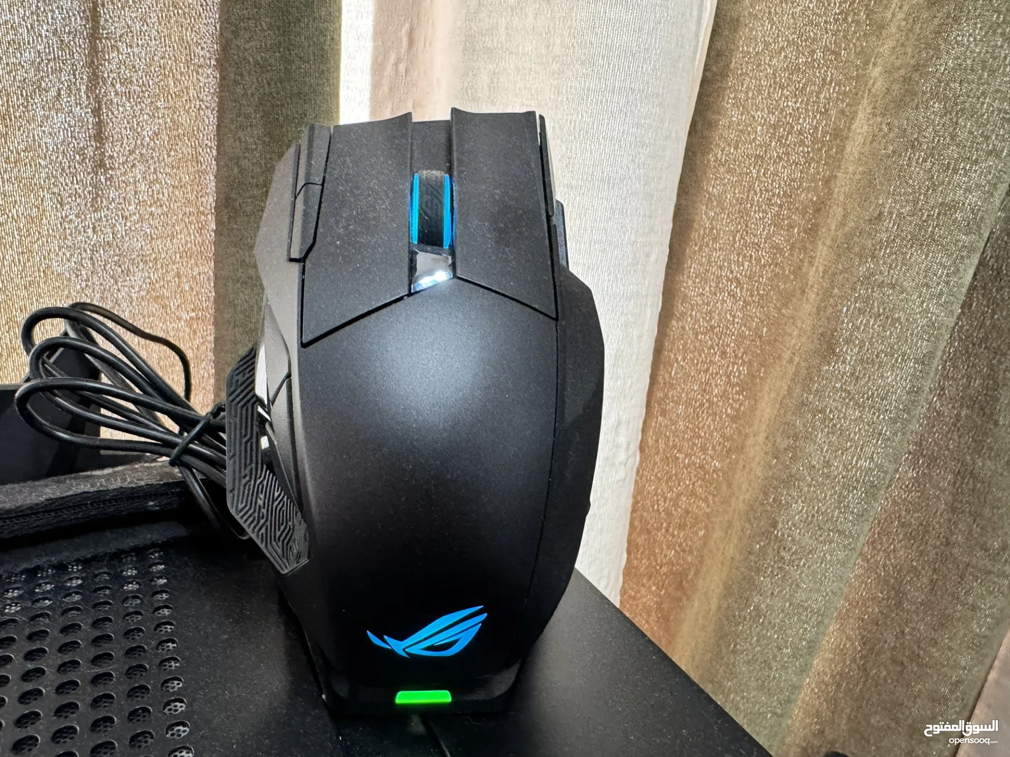 Asus rog spatha wireless or wired gaming mouse with charging dock ...