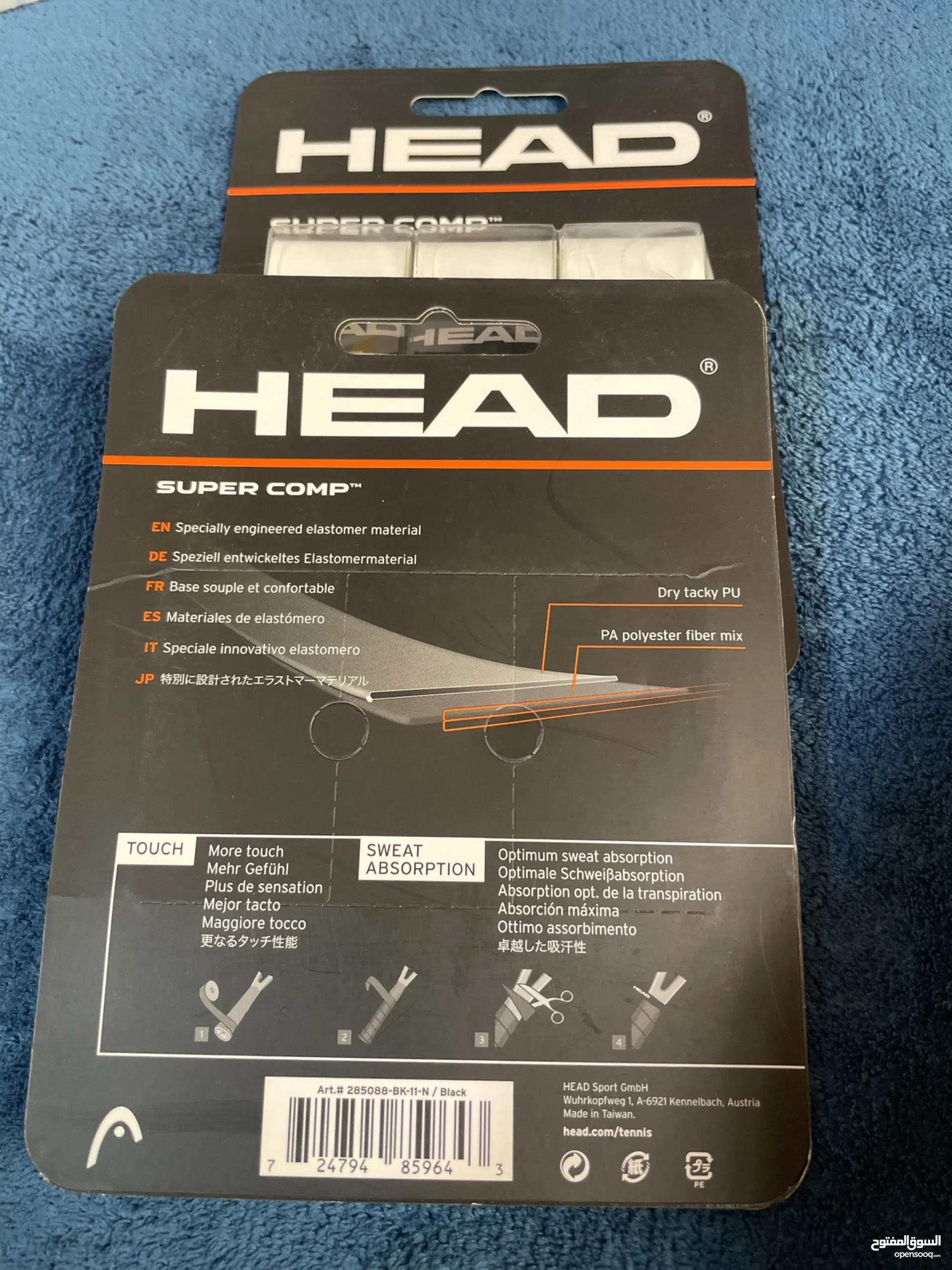 HEAD Super Comp Overgrip مسكة مضرب تنس/ريشة نوع HEAD - (237637784 ...