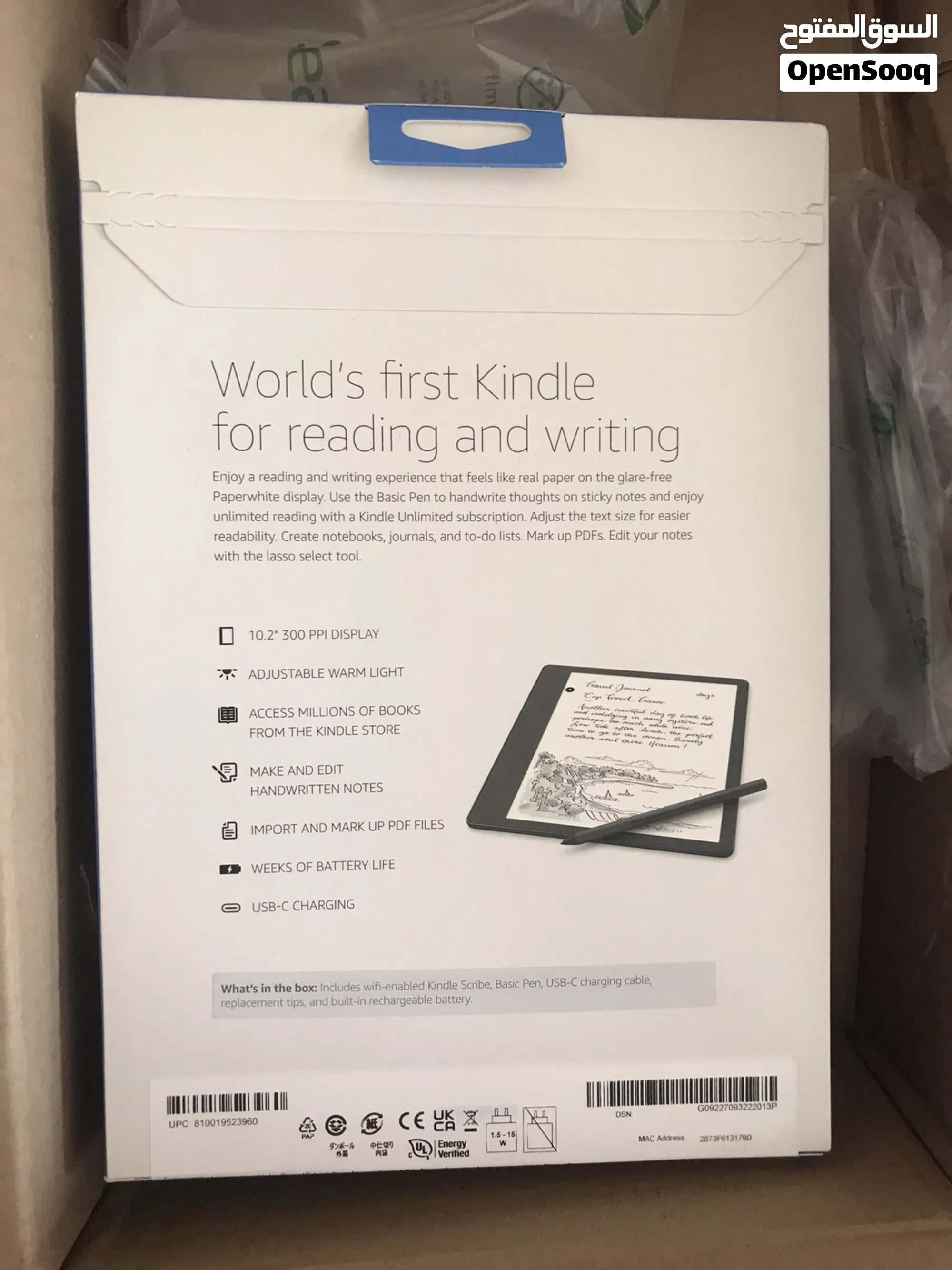 Amazon Kindle Scribe, 16 GB 10.2” 300 ppi Paperwhite display includes ...