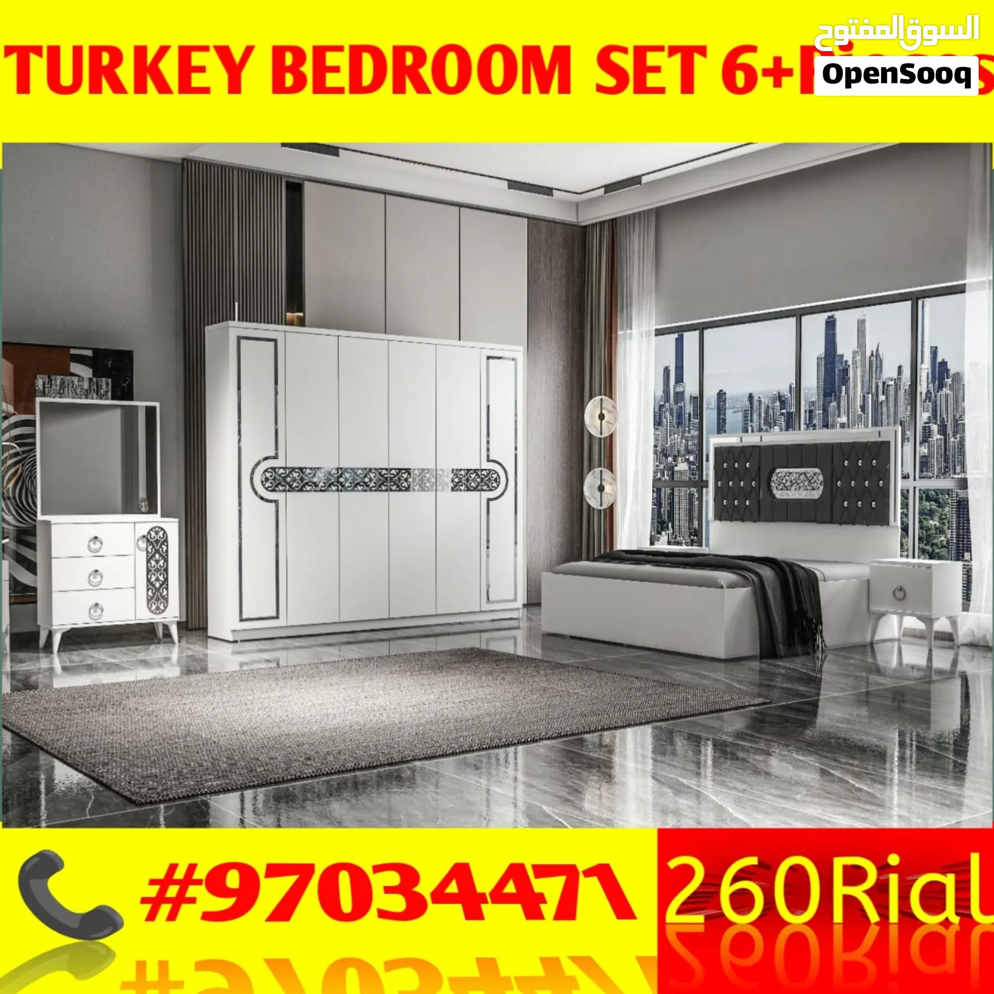 BRAND NEW TURKEY BEDROOM SET 6PIECES - (252652035) | السوق المفتوح