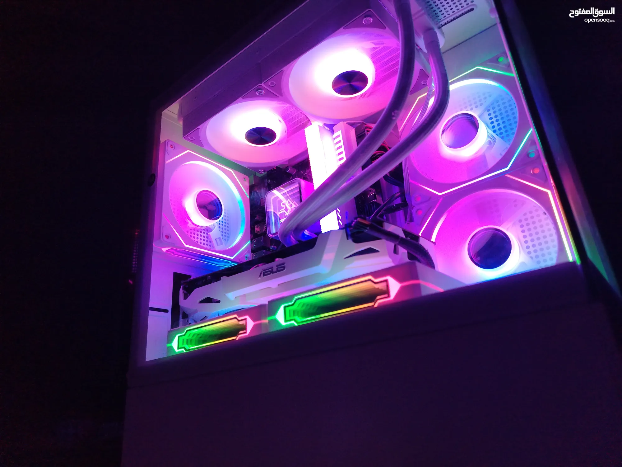 كمبيوتر احترافي اداء قوي مقابل سعر مناسب مراوح ARGB - (266669605) | السوق المفتوح