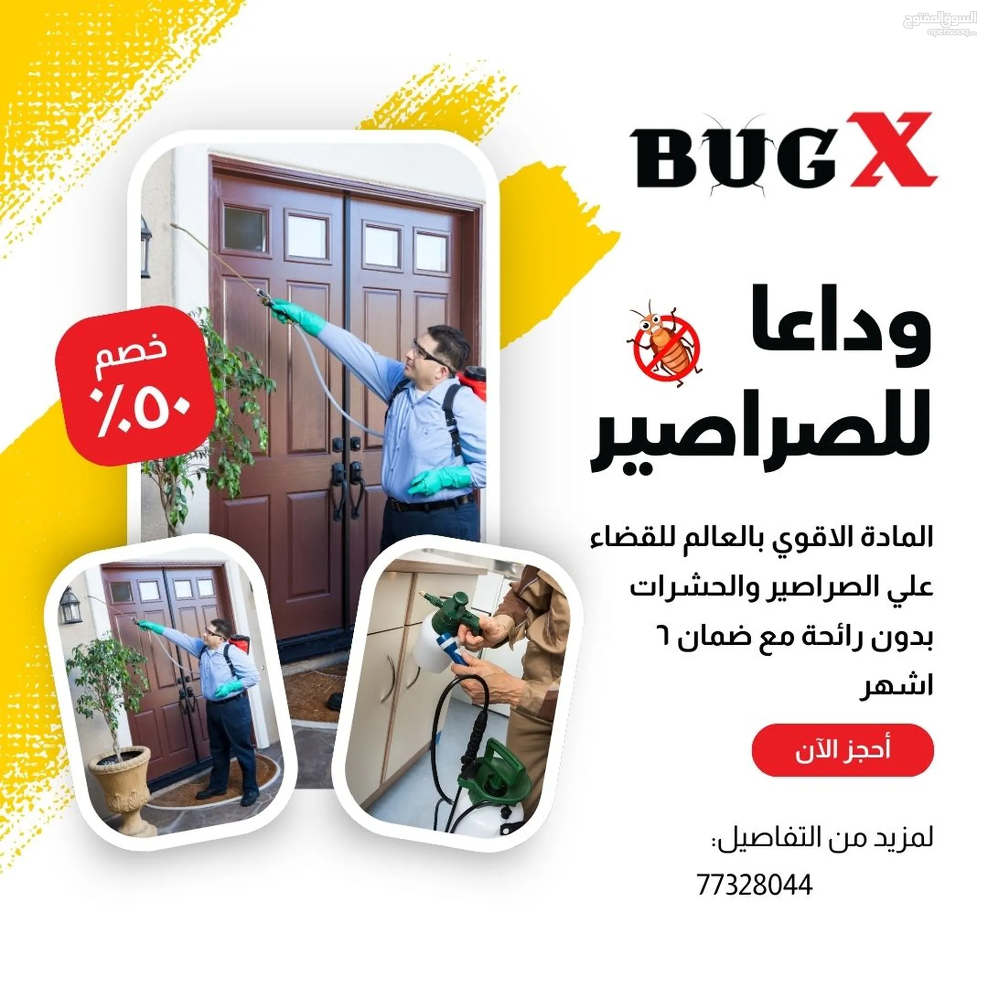 شركة bugx لمكافحة الحشرات والصراصير باقوي مادة في العالم بدون رائحة وداعا للحشرات - (247477697 ...