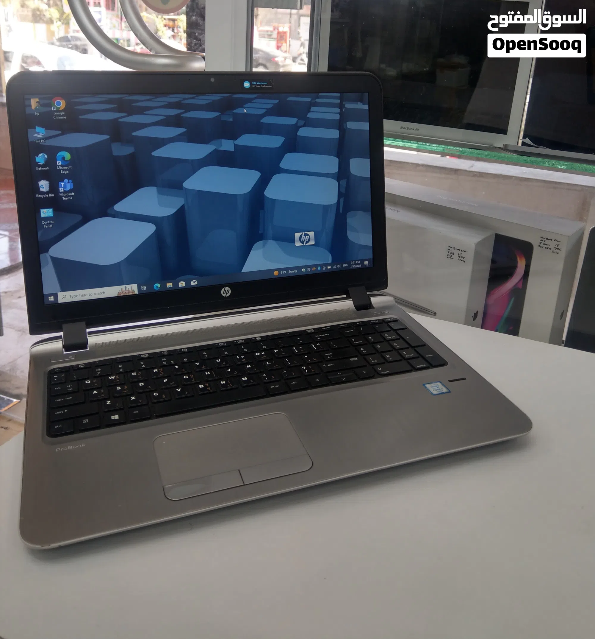 hp Probook 450 G3 Core i7 6th 16GB Ram 512GB SSD AMD 2GB VGA لابتوب اتش ...