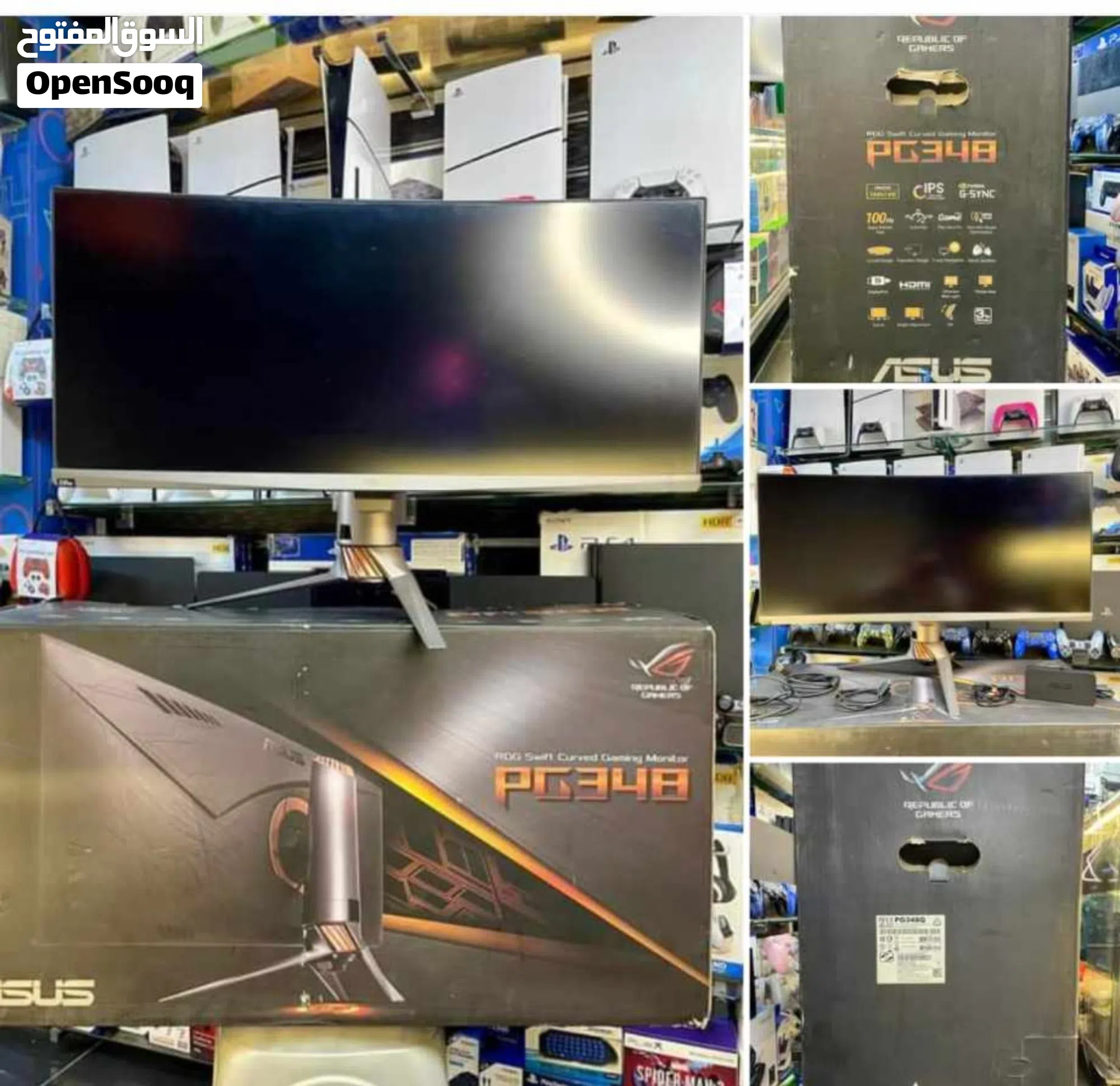 rog swift curved gaming monitor PG348 - (250957675) | السوق المفتوح