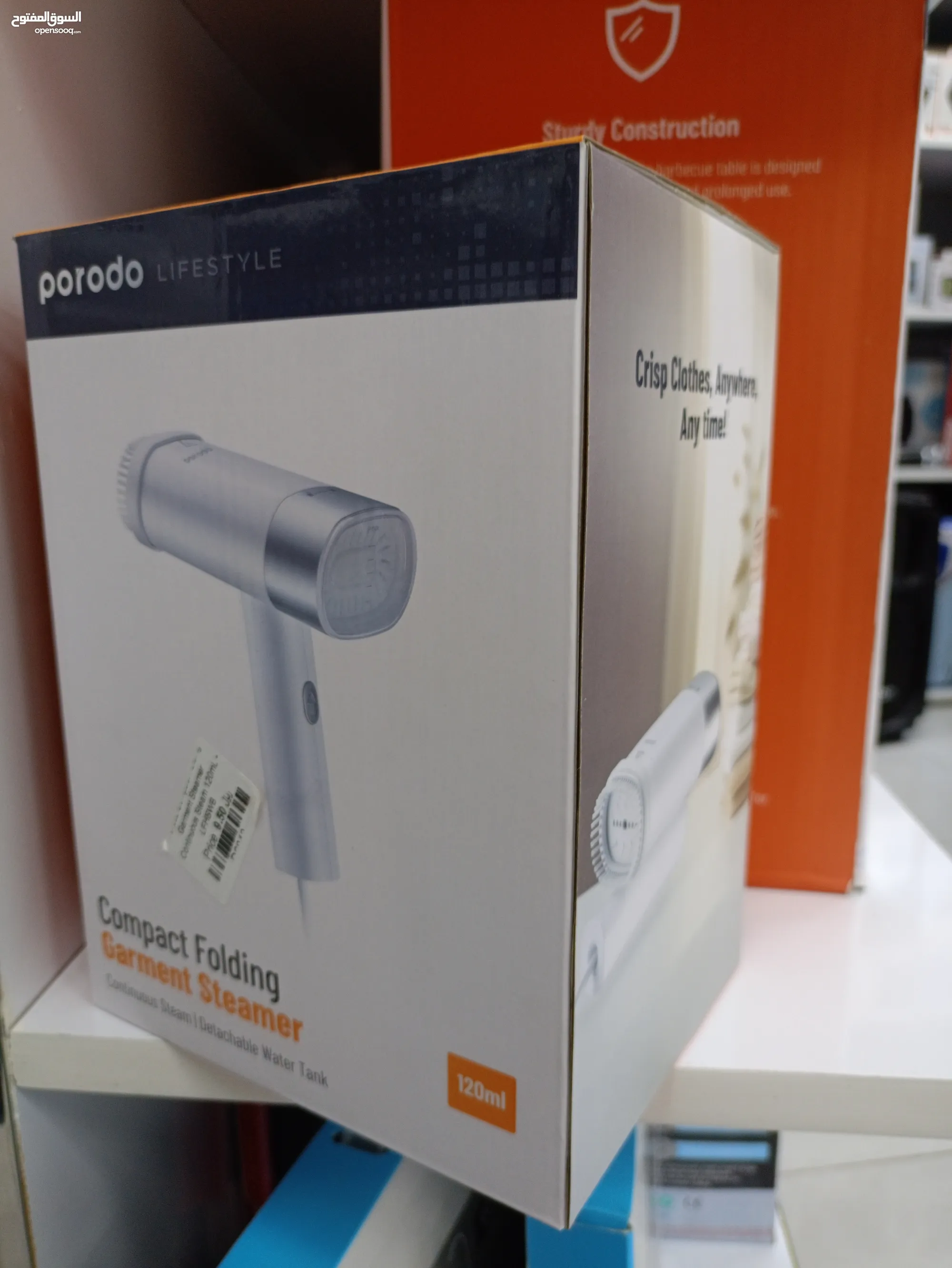 PORODO LIFESTYLE COMPACT FOLDING GARMENT STEAMER 120ML - (255602611 ...